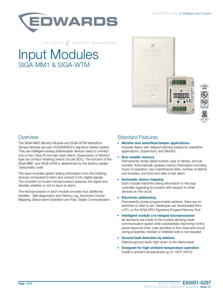 Input Modules: Siga-Mm1 & Siga-Wtm | PDF | Electronic Circuits | Switch