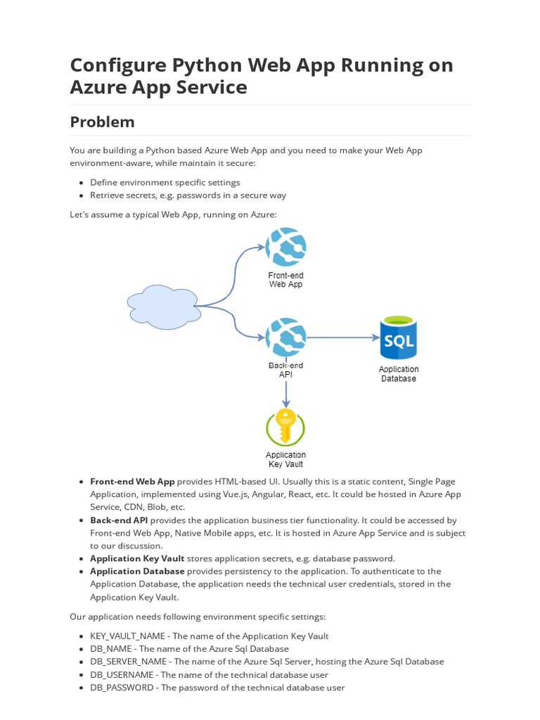 Configure Python WebApp | PDF | Web Application | Microsoft Azure
