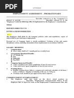 Employee Bond Agreement | PDF | Damages | Employment