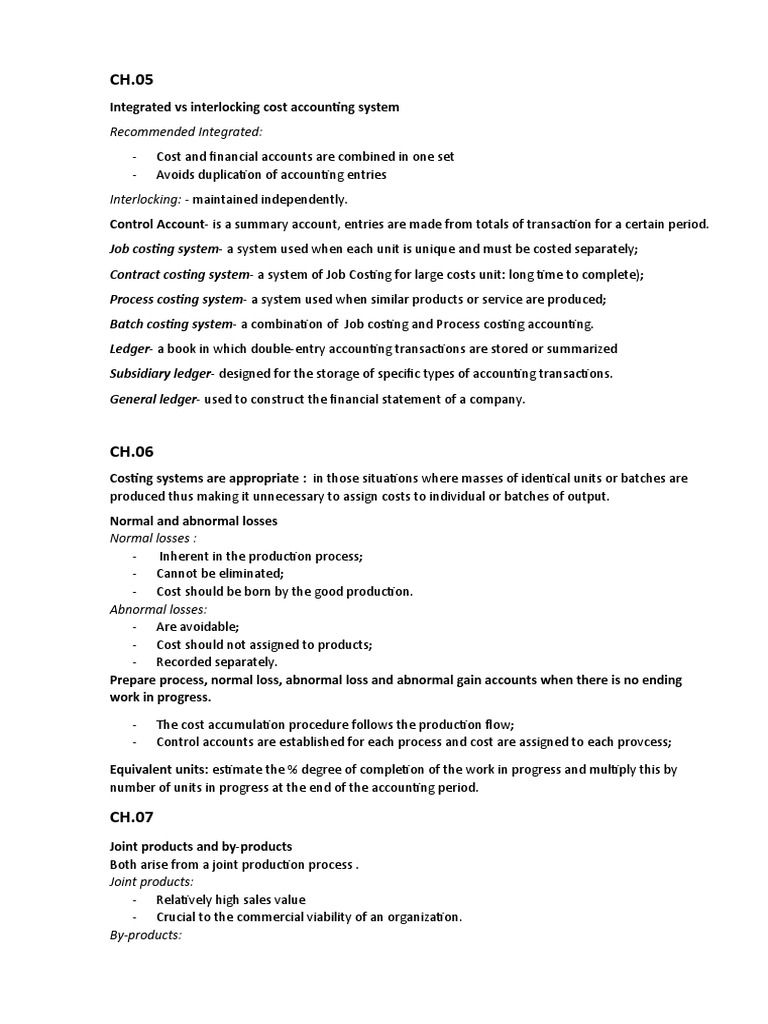 Integrated Cost Accounting System | PDF | Cost Accounting | Accounting