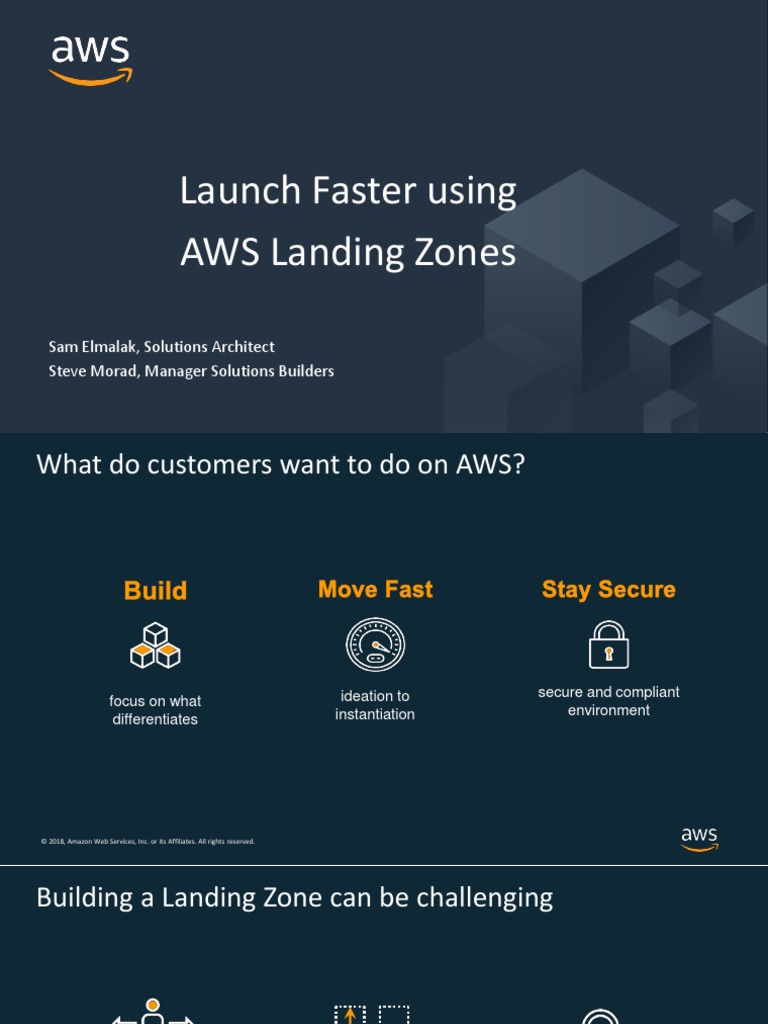 Launch Faster Using AWS Landing Zones: Sam Elmalak, Solutions Architect ...