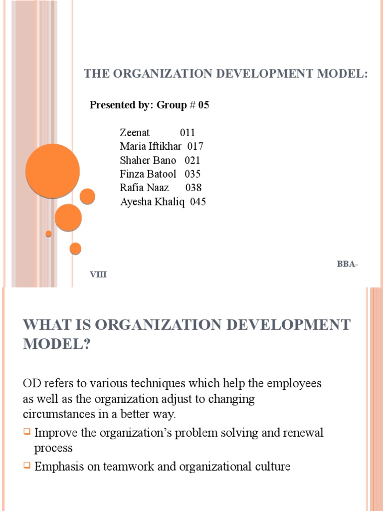 Organization Development Model Explained | PDF | Organization ...