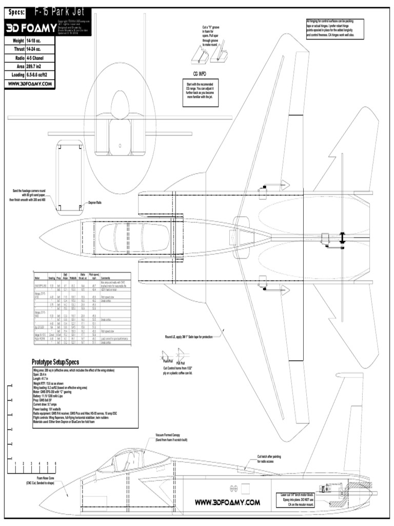 F-15 Plan and Parts | PDF | Manufactured Goods | Aerospace