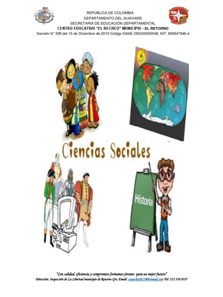 Guía de Sociales para Primer Grado | PDF | Aprendizaje | Modificación ...