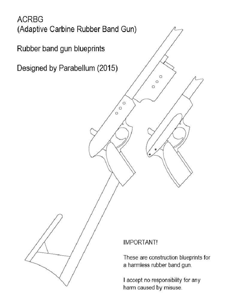 Adaptive Carbine Rubber Band Gun PDF | PDF
