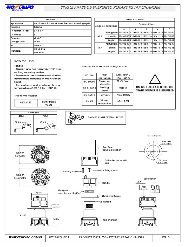 01 - Single Phase - Bil 200 KV - Polyamide Cap - l63,5 - en | PDF ...
