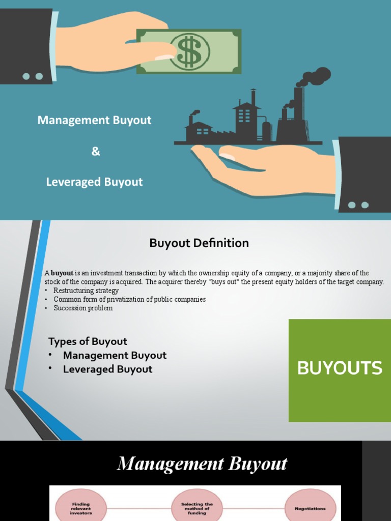 Management Buyout & Leveraged Buyout | PDF | Leveraged Buyout | Mergers ...