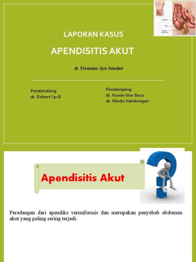 110 - Laporan Kasus Apendisitis | PDF