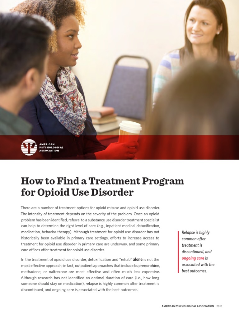 How To Find A Treatment Program For Opioid Use Disorder | PDF | Opioid ...