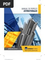 Manual de Perfiles Estructurales Gerdau | PDF | Acero | Corrosión