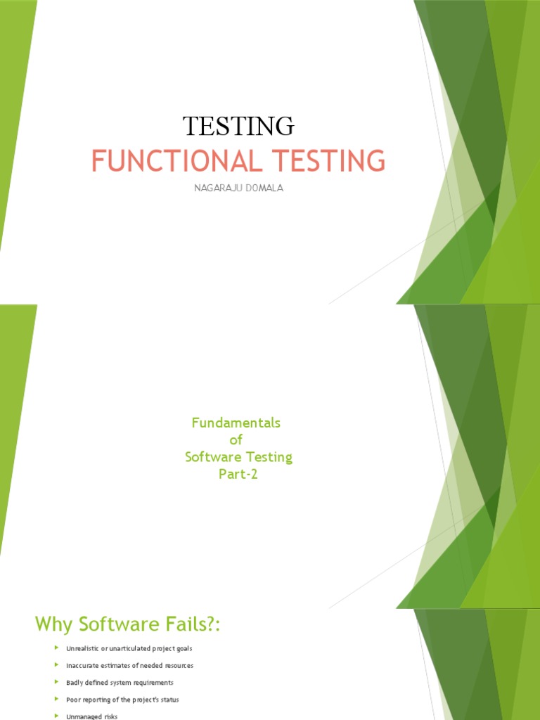 Testing-PPT-1-Fundamentals of Testing - Part-2 | PDF | Software Testing ...