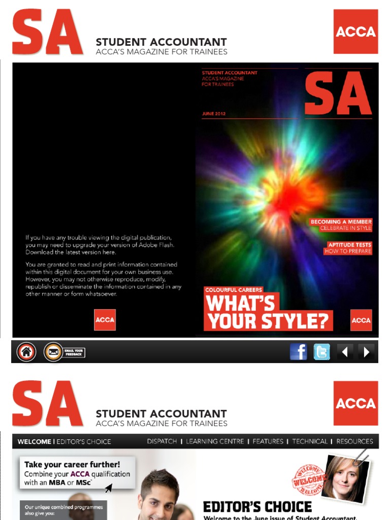 Student Accountant: Acca'S Magazine For Trainees | PDF | Test ...