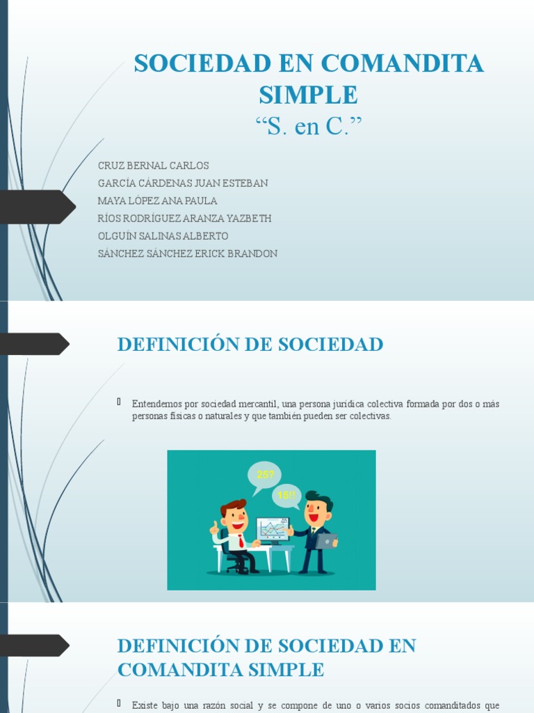 Sociedad en Comandita Simple | PDF | Sociedad | Gobierno