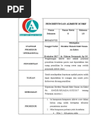 Penghitungan Skor Aldrete Pasca Operasi | PDF