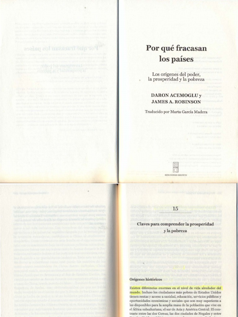 ACEMOGLU y Robinson Porque Fracasan Los Paises 15 | PDF | China ...