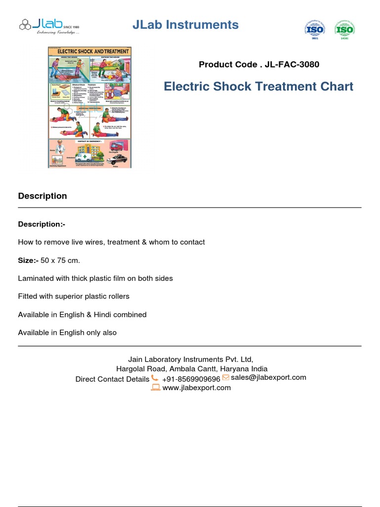 Electric Shock Treatment Chart PDF | PDF