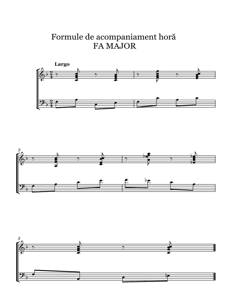 Fa Major | PDF