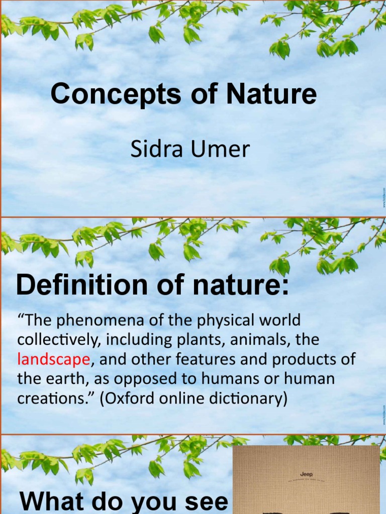 Concepts of Nature-First P | PDF