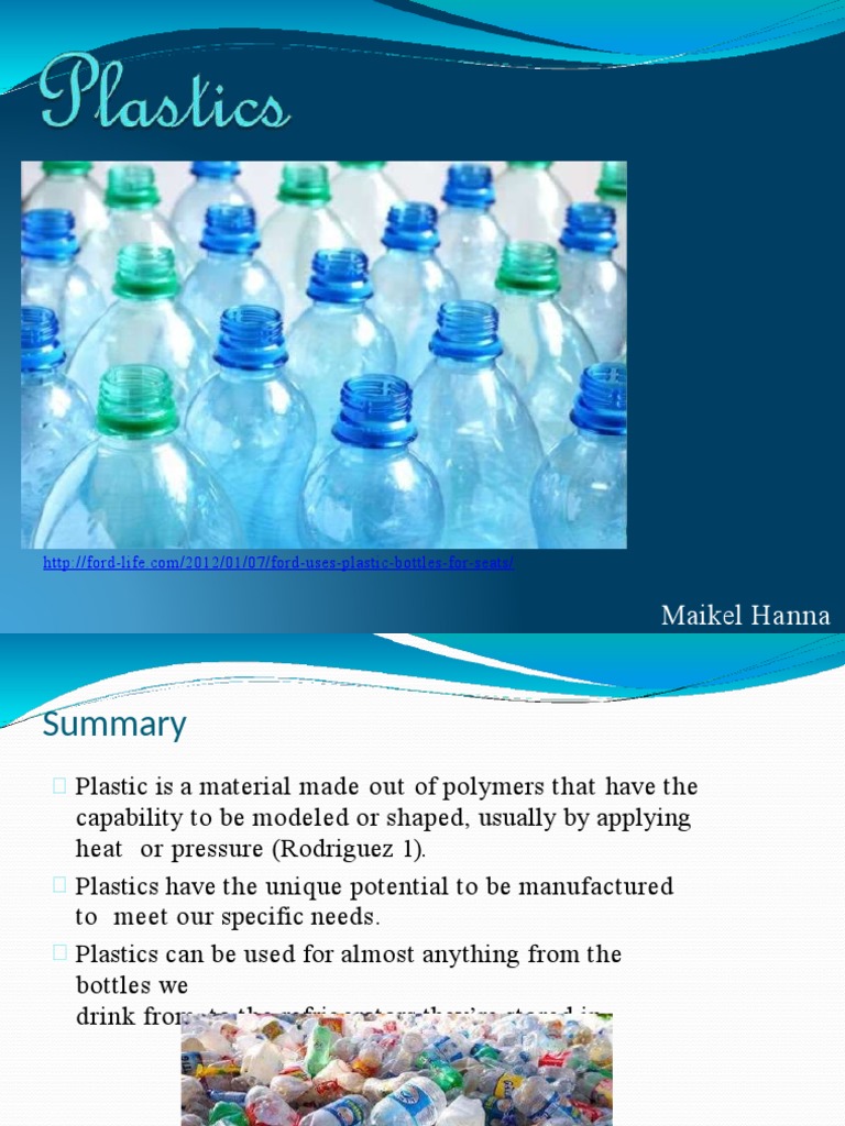 Chemistry Plastics 140511194433 Phpapp01 | PDF | Polymers | Plastic