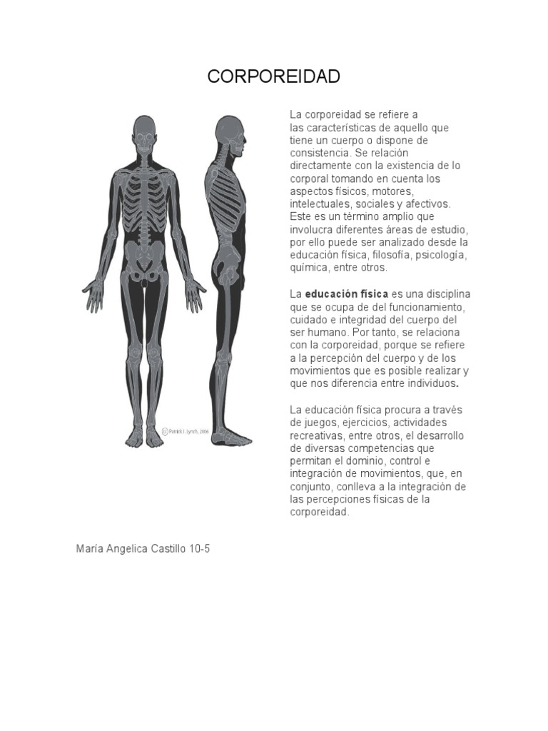 Concepto de Corporeidad en Educación Física | PDF