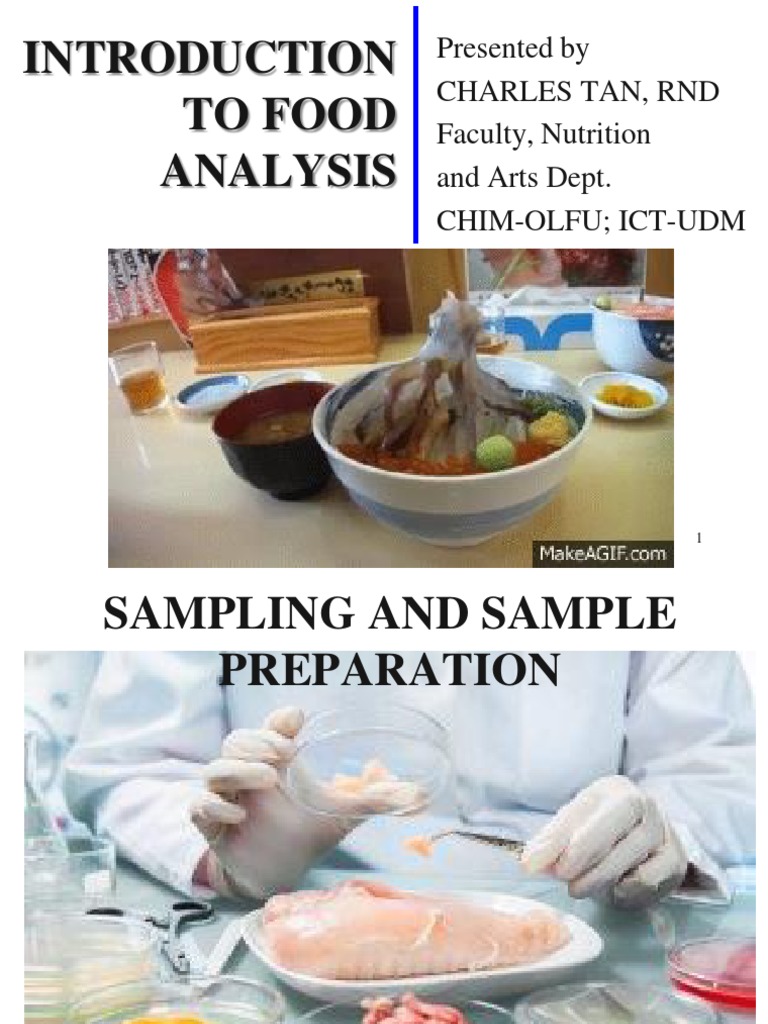 Topic 4 - Sampling and Sample Preparation | PDF | Sampling (Statistics) | Foods