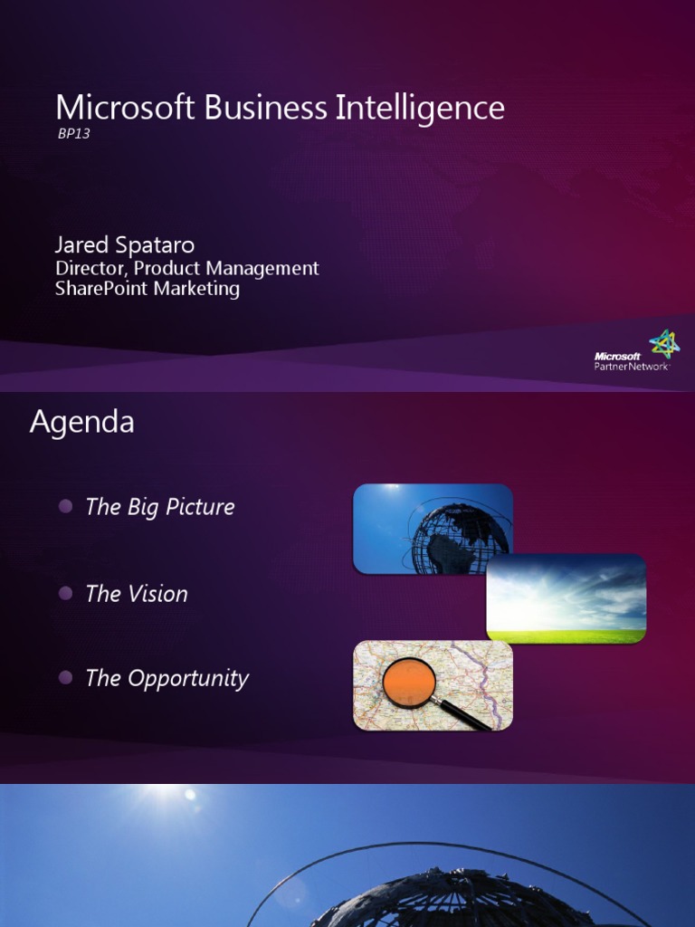 Microsoft Business Intelligence: Jared Spataro | Download Free PDF | Business Intelligence ...