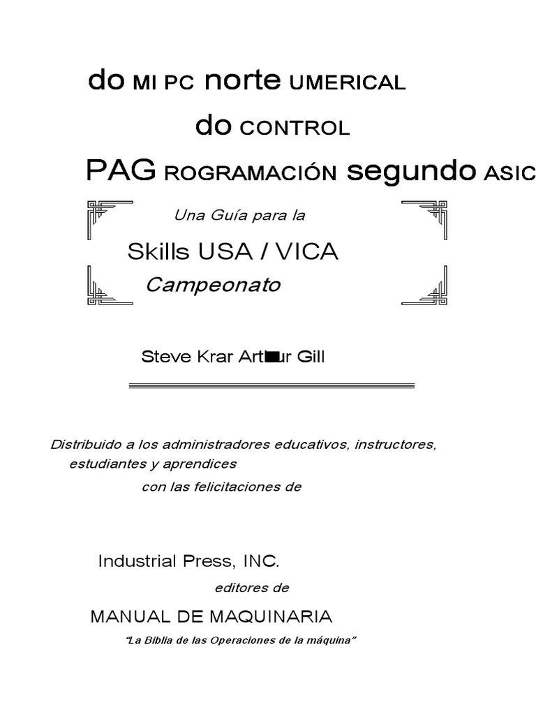 Krar Gill CNC Programming Basics - En.es | PDF | Control numerico | Herramienta de máquina