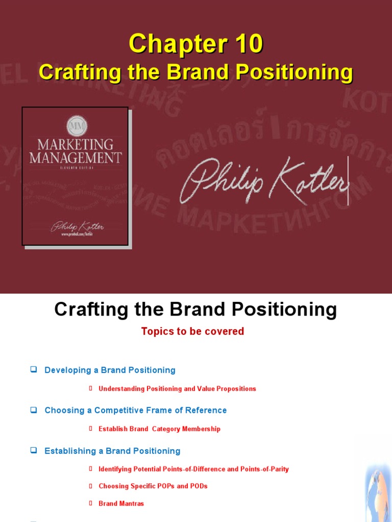 Chapter 10 (Crafting Brand Positioning) | PDF | Brand | Publishing