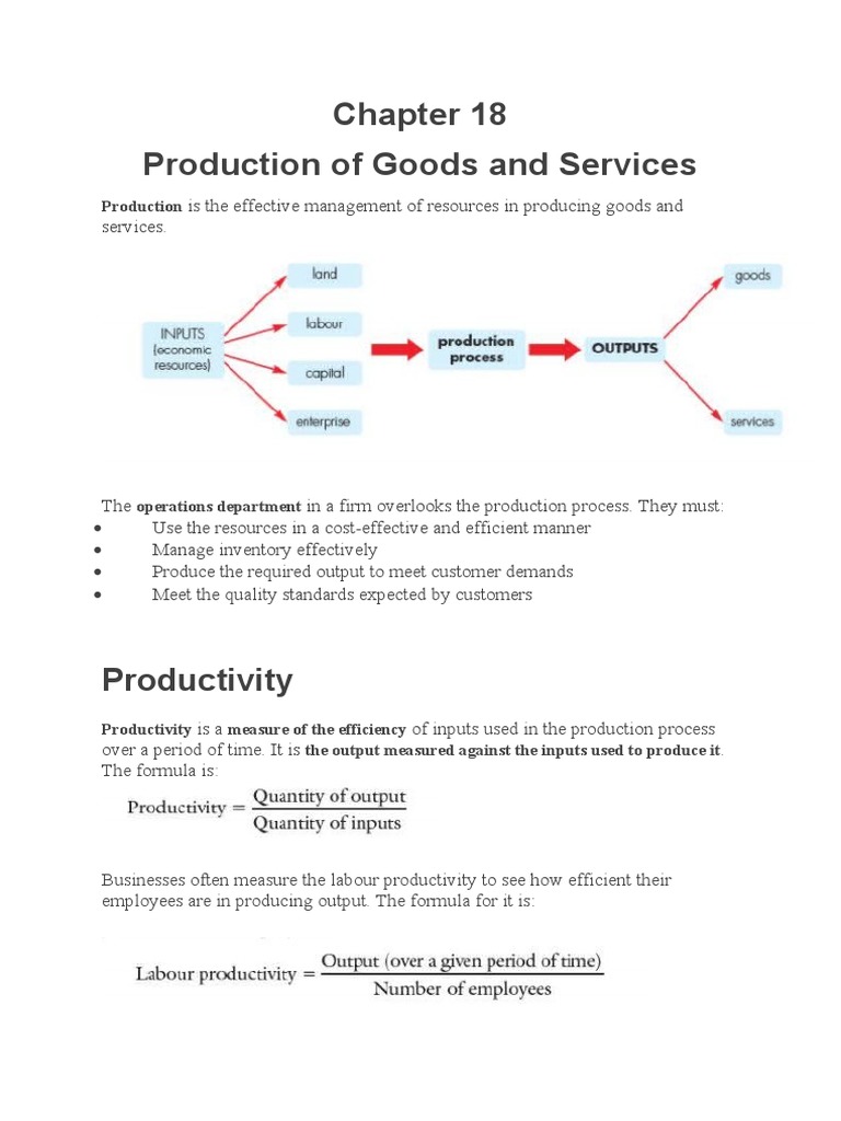 Efficient Production Management Strategies | PDF | Economic Sectors ...