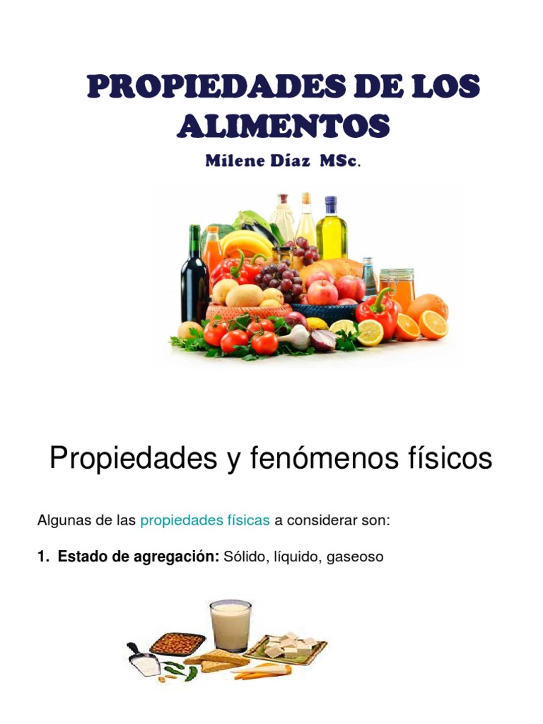 Propiedades de Los Alimentos PDF | PDF | Emulsión | Líquidos
