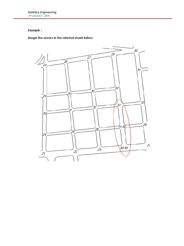 Sanitary Design Example | PDF | Civil Engineering | Teaching Mathematics