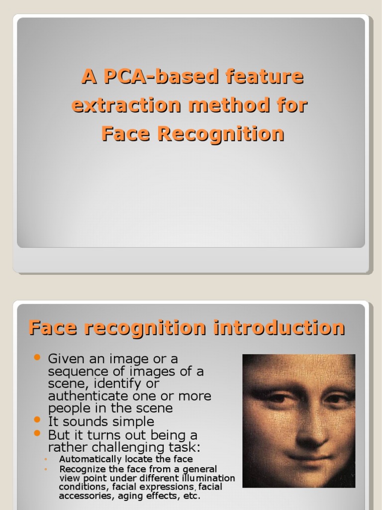 A PCA-based Feature Extraction Method For Face Recognition | PDF ...