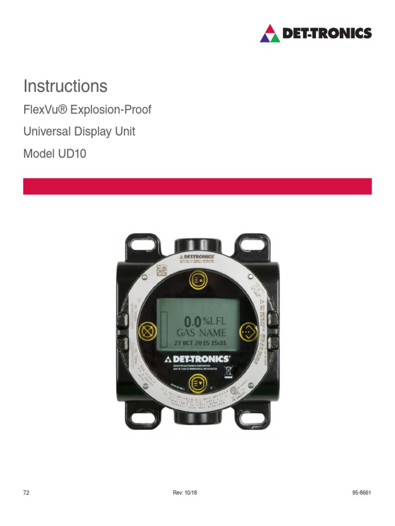 Instructions: Flexvu® Explosion-Proof Universal Display Unit Model Ud10 ...