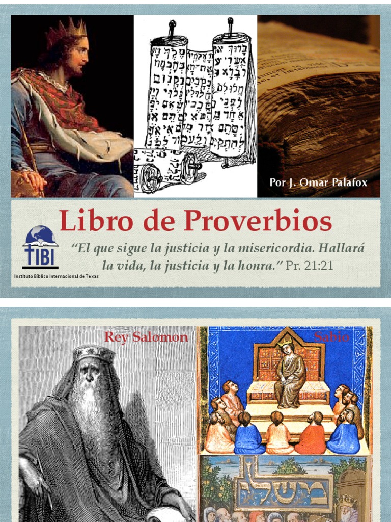 Autor y contenido del Libro de Proverbios | PDF | Biblia hebrea | Libro ...
