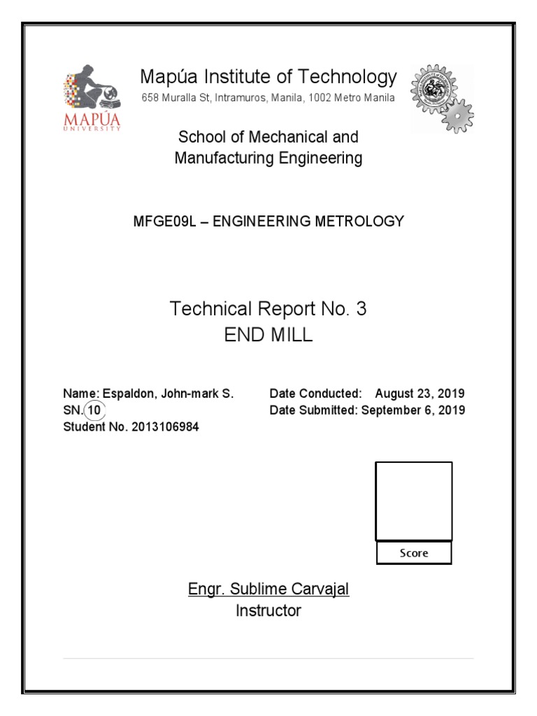 Mapúa Institute of Technology: School of Mechanical and Manufacturing ...