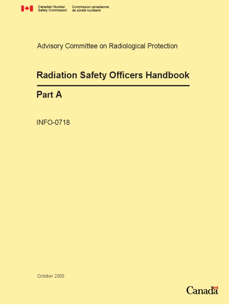 Radiation Safety Officers Handbook A PDF | PDF | Atomic Nucleus | Atoms