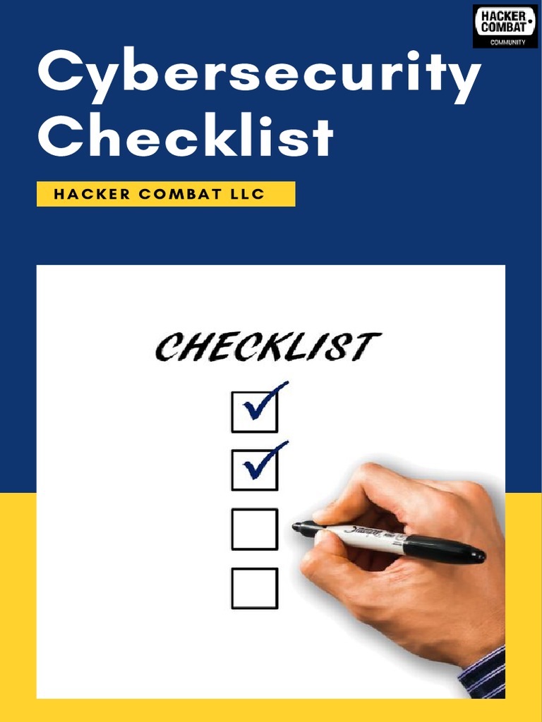 Cyber Security Checklist PDF | PDF | Computer Security | Security