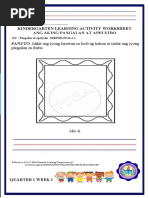 First Quarter Exam Kindergarten | PDF