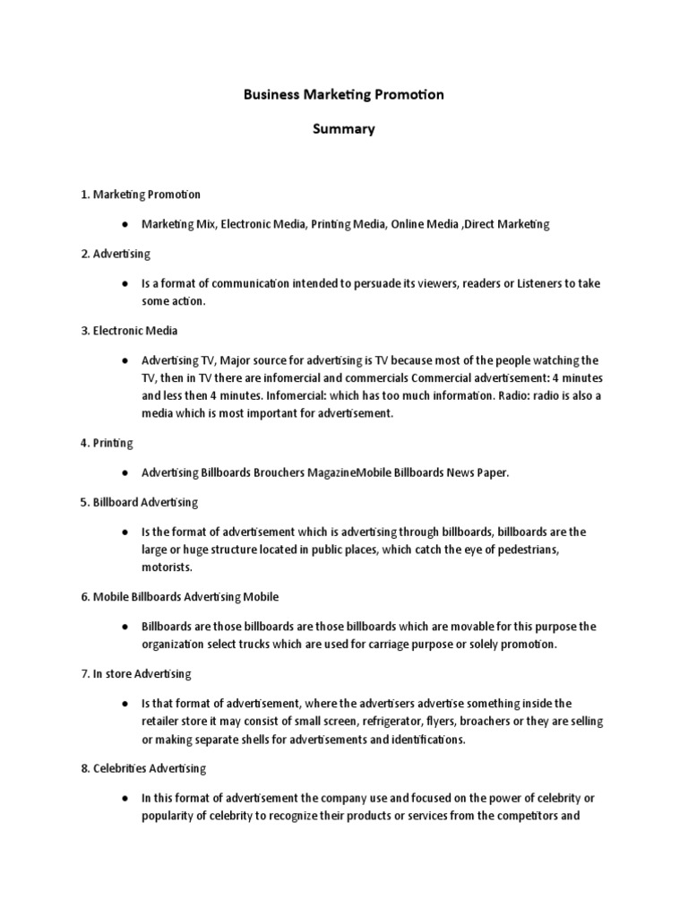 Marketing Promotion Presentation | PDF | Direct Marketing | Sales