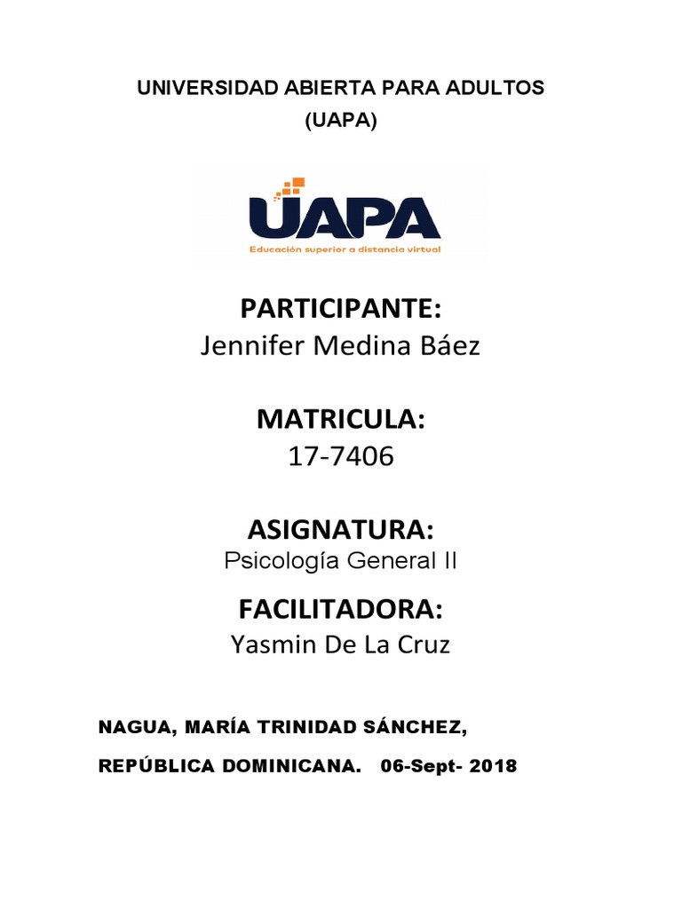 Tarea No.1-Jennifer Medina Baez | PDF | Las emociones | Comportamiento