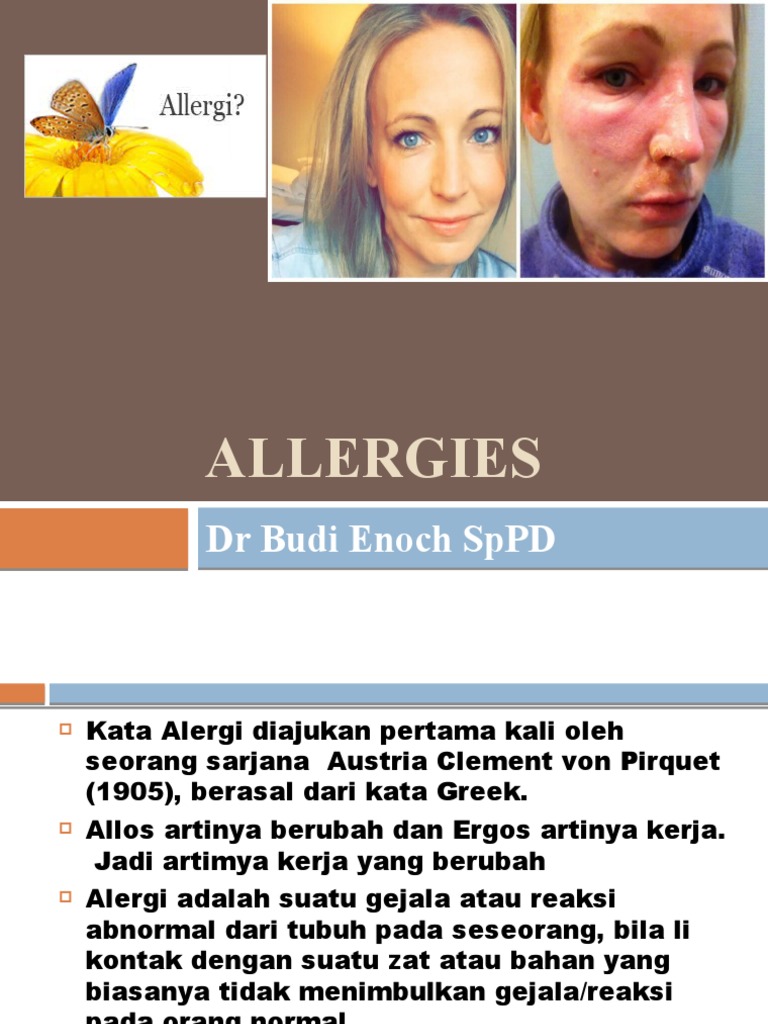 Kuliah Allergies, Anaphylaxis | PDF | Allergen | Allergy