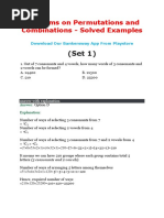 Problems On Permutations and Combinations | PDF | Consonant | Permutation