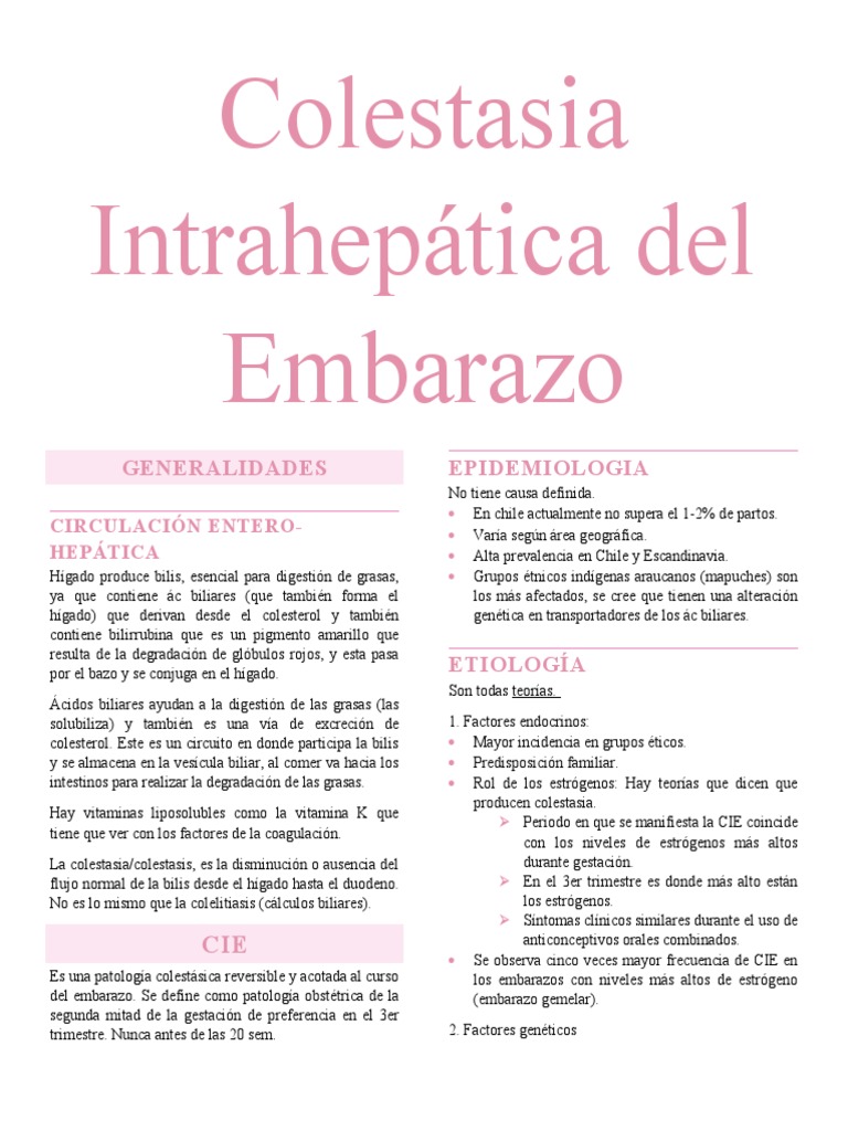 Colestasis Intrahepática en el Embarazo | PDF | Bilis | El embarazo