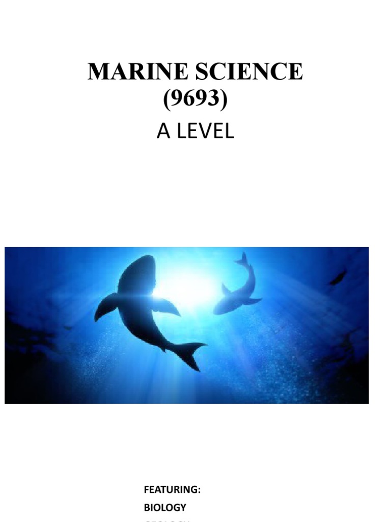 An Introduction to the Interdisciplinary and Relevant Field of Marine ...