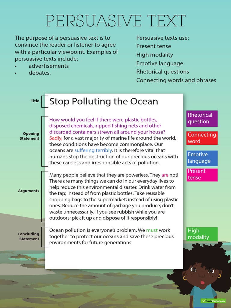 Persuasive-Text-Type-Poster-With-Annotations-Colour 24301 | PDF