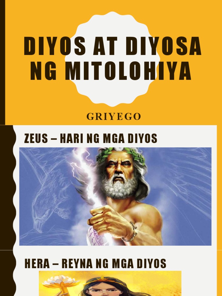 Diyos at Diyosa NG Mitolohiya | PDF