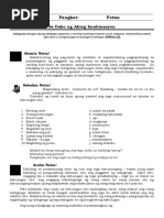 Activity Sheet Talata | PDF