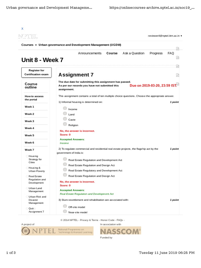 Unit 8 - Week 7: Assignment 7 | Download Free PDF | Policy | Government