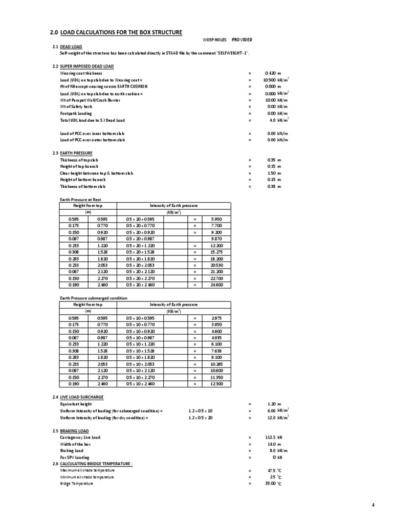 Structural Load Calculation Guide | PDF | Mechanical Engineering ...
