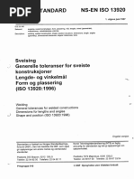 Din en Iso 13920-1996 | PDF | Engineering Tolerance | Metrology